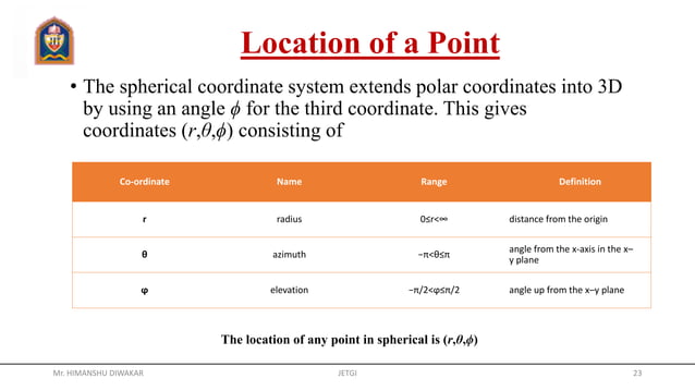 Coordinate system 1st | PPTX
