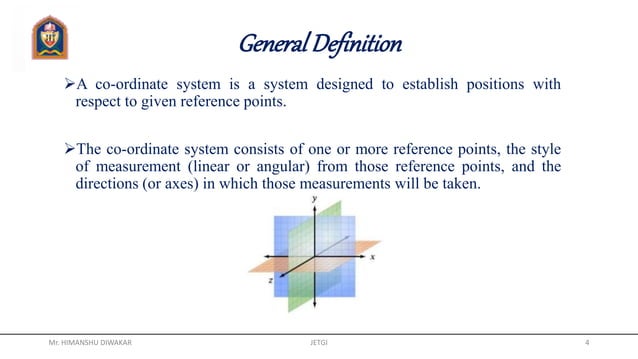 Coordinate system 1st | PPTX