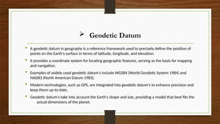 coordinate systems map projections and graphical and atoms ppt group (B ...