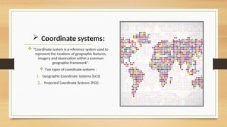 coordinate systems map projections and graphical and atoms ppt group (B ...