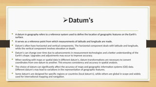 coordinate systems map projections and graphical and atoms ppt group (B ...