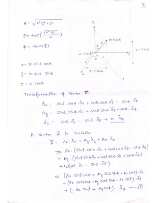 Coordinate system & transformation | PDF