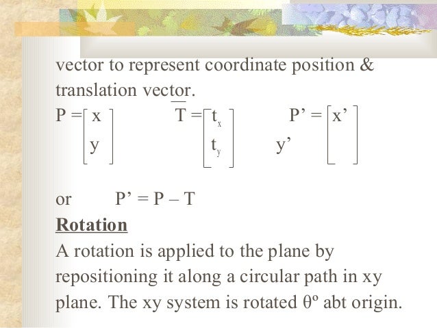 Coordinate transformation