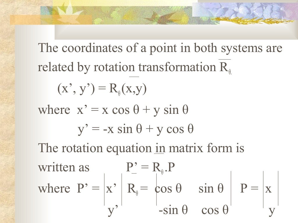 Coordinate Transformation