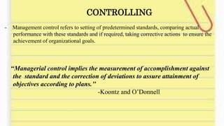 Coordinating and controlling | PPTX