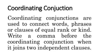 Coordinating conjunction.pptx | Free Download