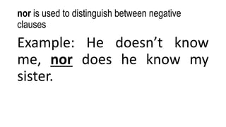 Coordinating conjunction.pptx | Free Download