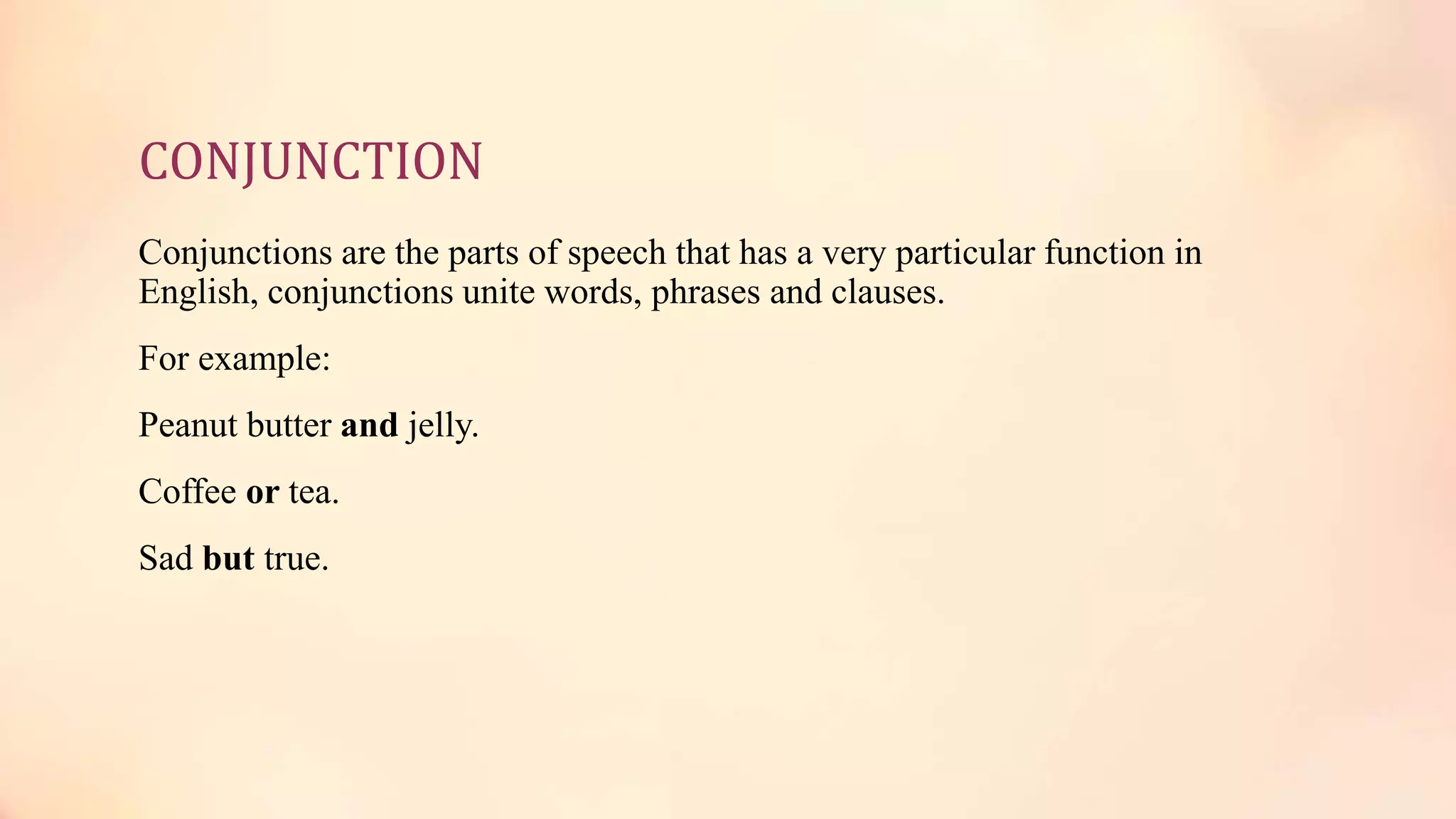 Coordinating conjunctions | PPTX