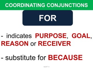 Coordinating conjunctions | PPTX
