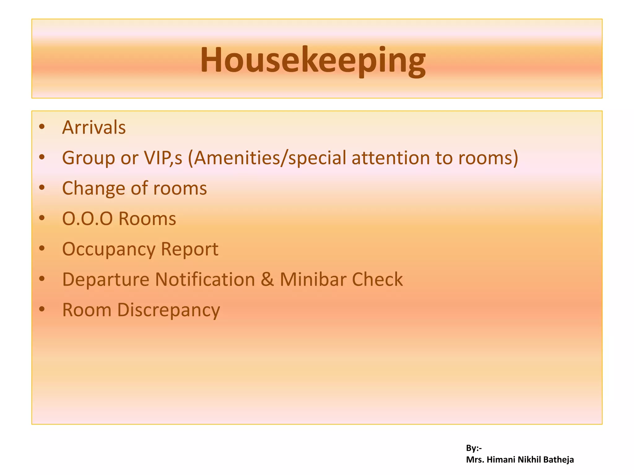 Coordinating departments | PPTX