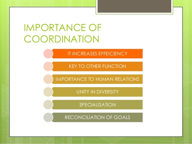 Coordination