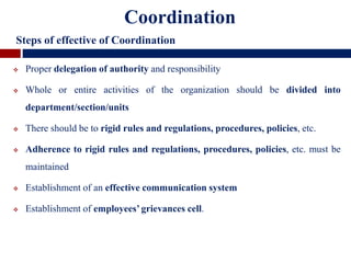 Types Of Coordination In Management