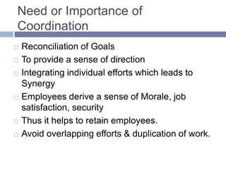 Management Coordination | PPTX