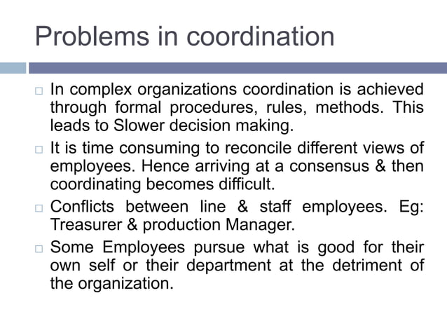Management Coordination | PPT