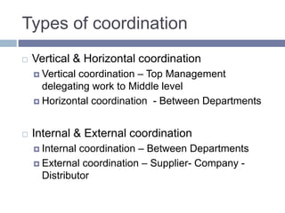 Management Coordination | PPTX