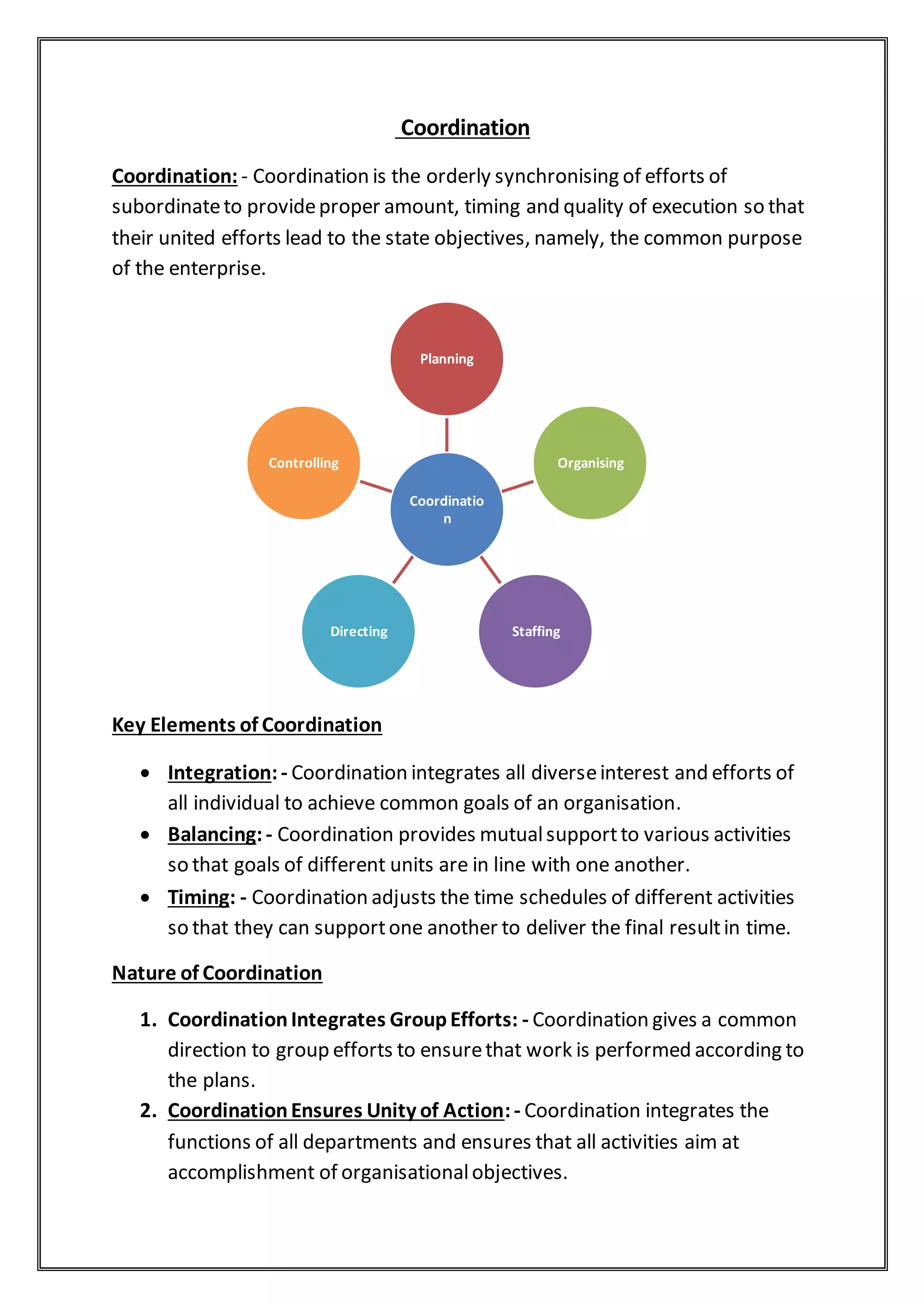 Coordination | DOCX