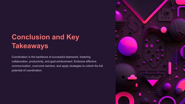 Coordination powerpoint presentation ppt | PPTX