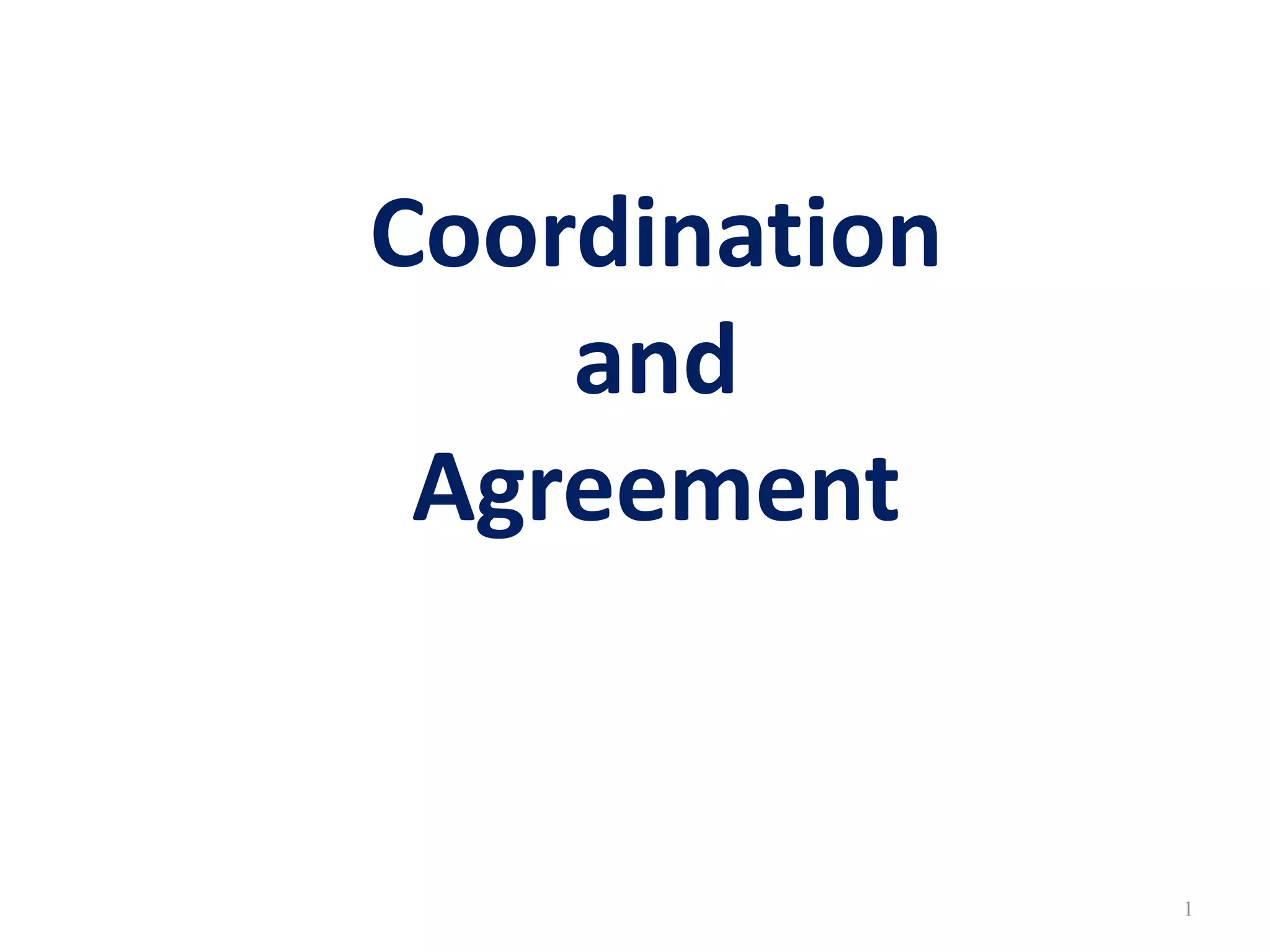 Coordination and Agreement .ppt