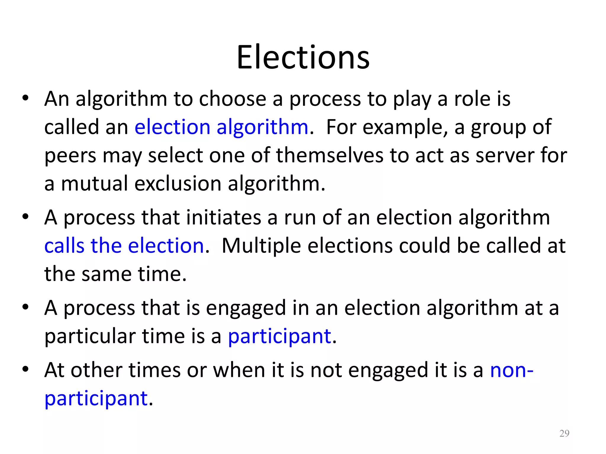 Coordination and Agreement .ppt | Operating Systems | Computer Software ...