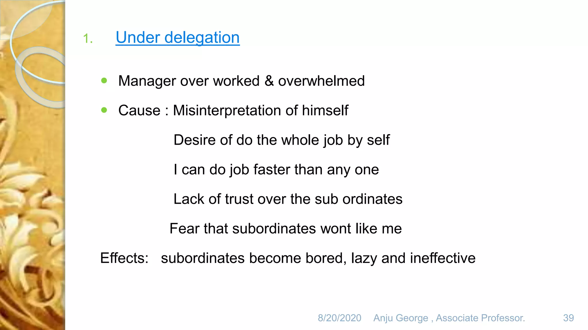 Coordination and delegation | PPT