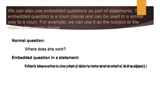 Coordination and embedded question | PPT