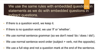 Coordination and embedded question | PPT