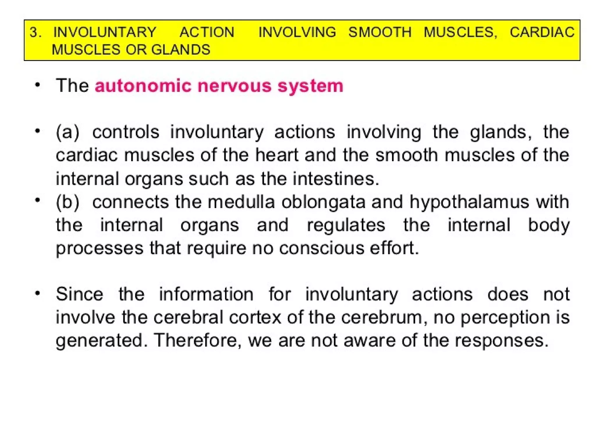 Coordination and response the nervous system | ODP