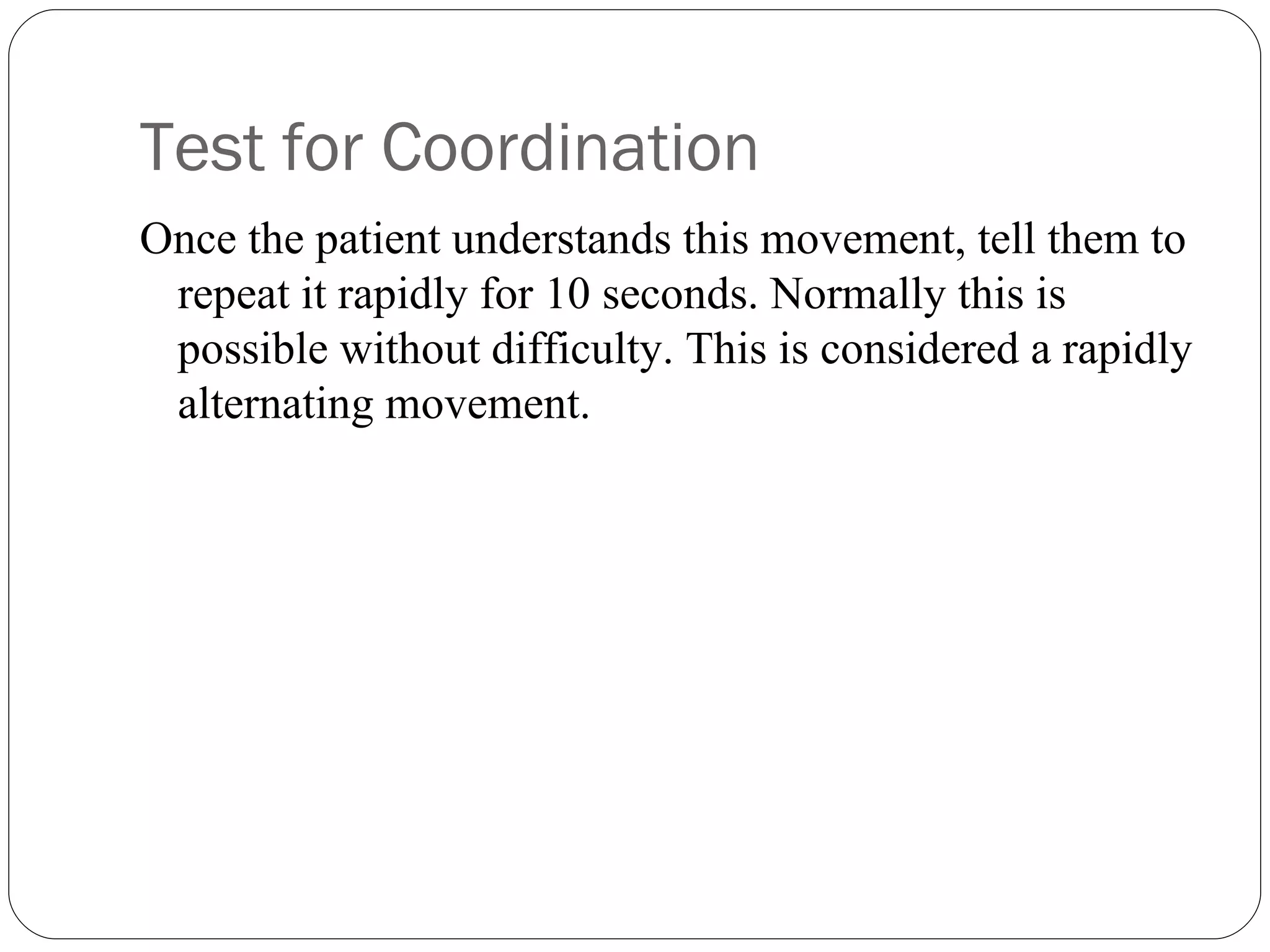 Coordination, Balance, Gait and Posture | PPT