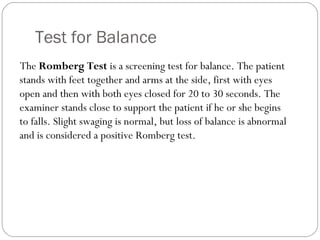Coordination, Balance, Gait and Posture | PPT
