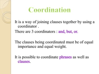 Coordination by ghadeer alghaniem | PPT