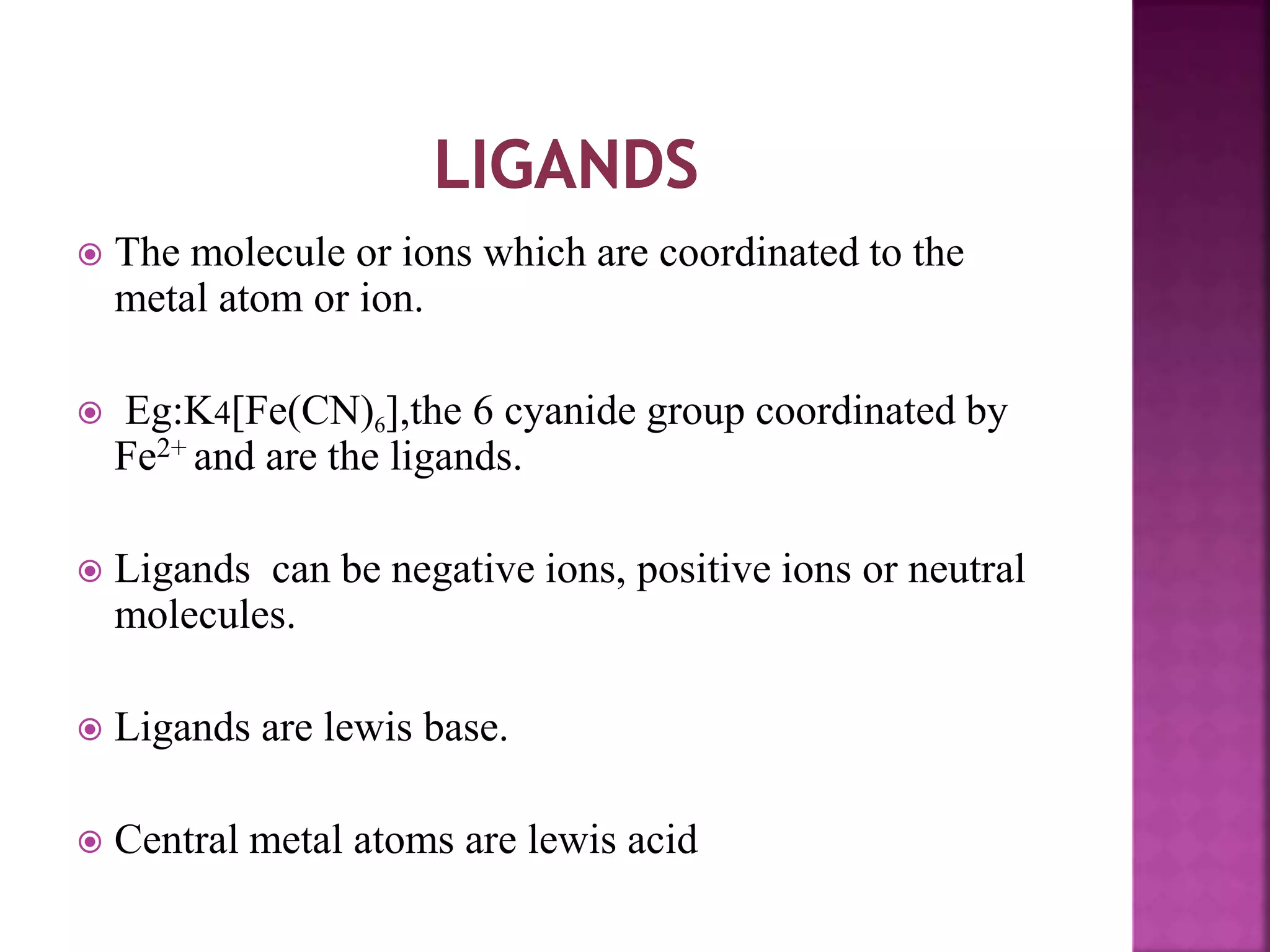Coordination chemistry | PPTX