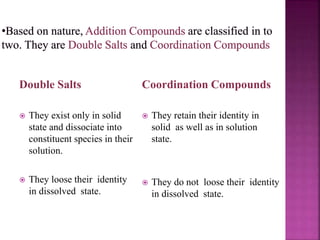 Coordination chemistry | PPTX