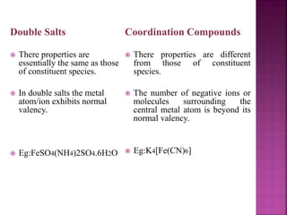 Coordination chemistry | PPTX