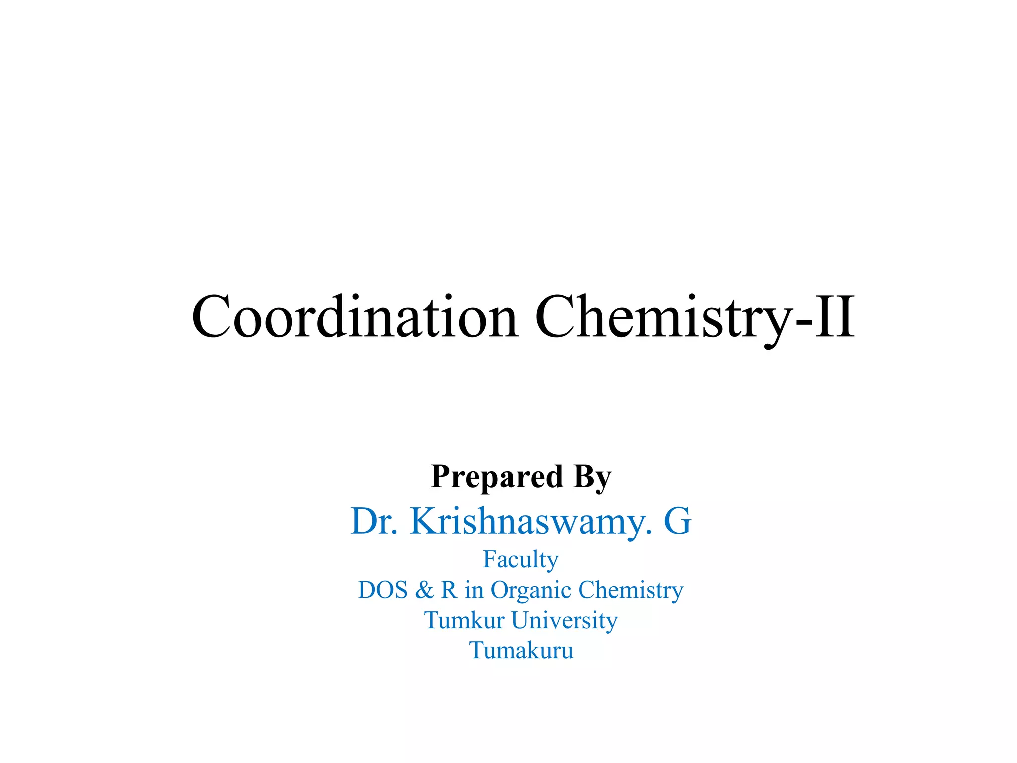Coordination Chemistry 2 Pptx