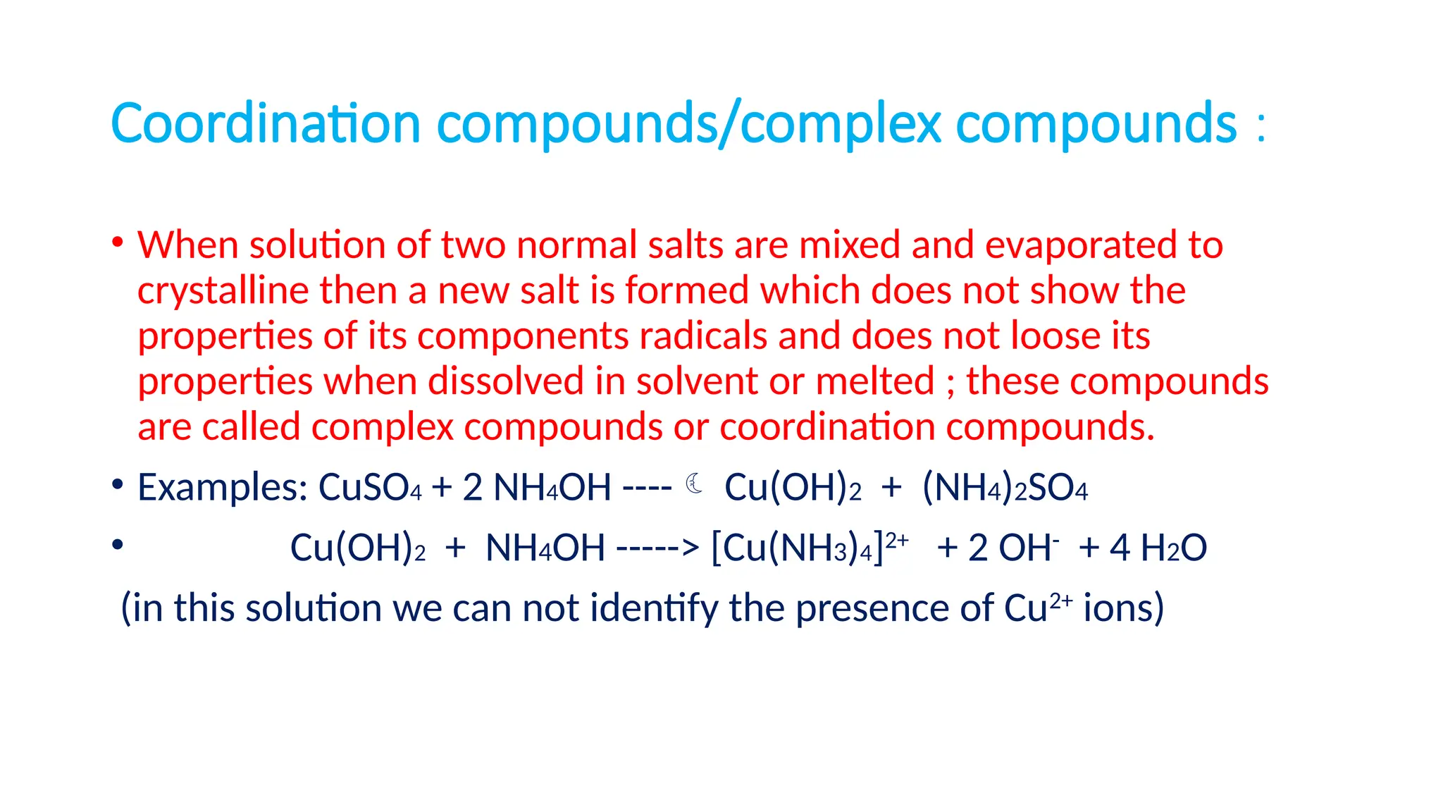 Coordination compounds-1.pptx ppt containing all notes for class 12 ...