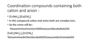 Coordination compounds-1.pptx ppt containing all notes for class 12 ...