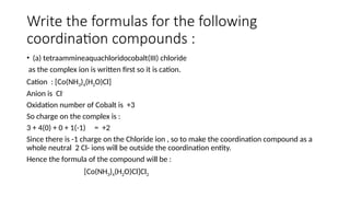 Coordination compounds-1.pptx ppt containing all notes for class 12 ...