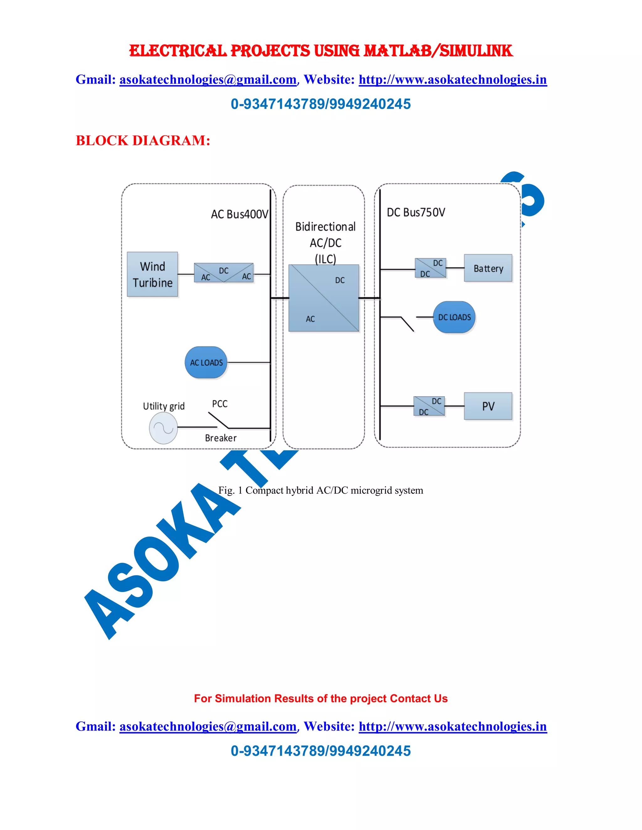 Coordination Control Of Hybrid Ac Dc Microgrid Pdf