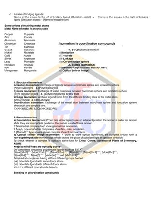 Coordination notes | PDF