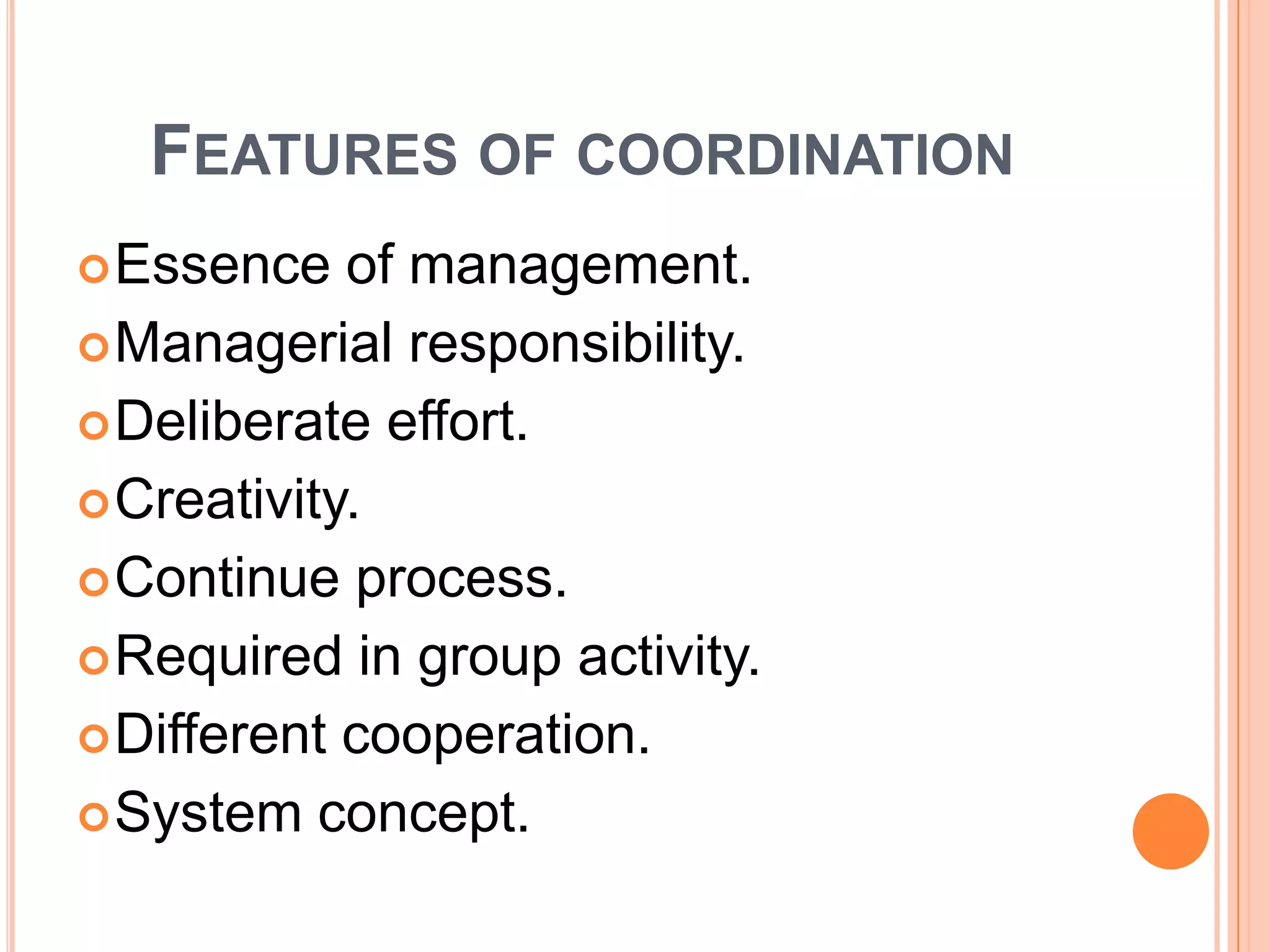Coordination presentation | PPTX