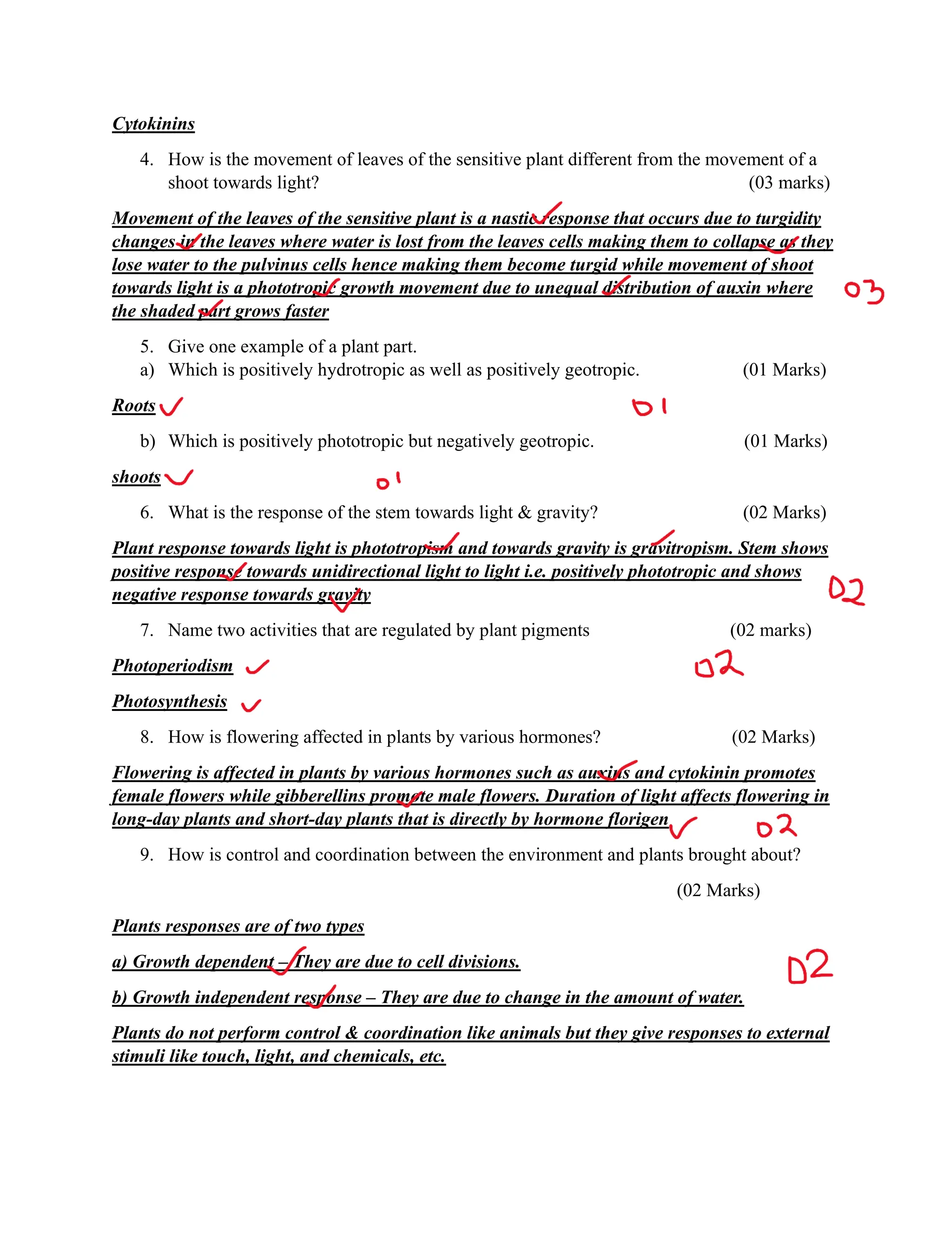 Coordination in plants Test 1 Marking guide.pdf