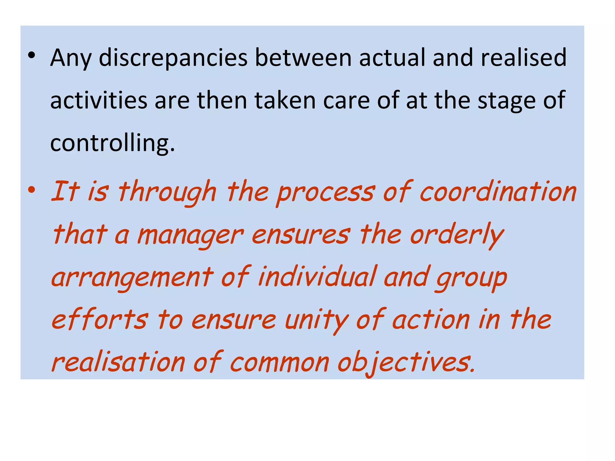 Coordination — the essence of management | PPT