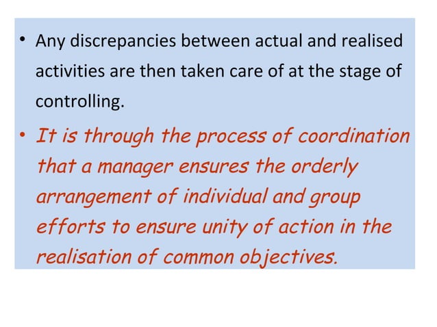 Coordination — the essence of management | PPT
