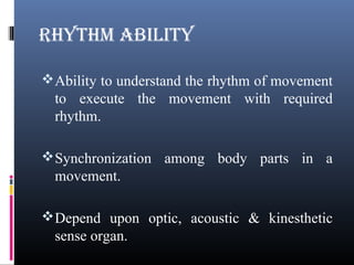 "Coordinative ability" in Sports Training | PPT