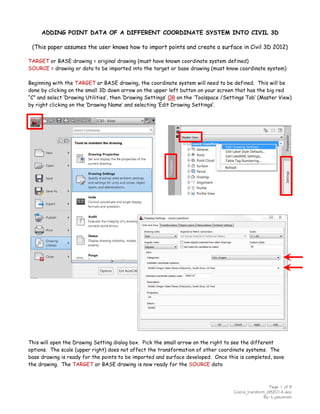 Coord transform 082014 | PDF