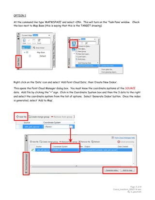 Coord transform 082014 | PDF