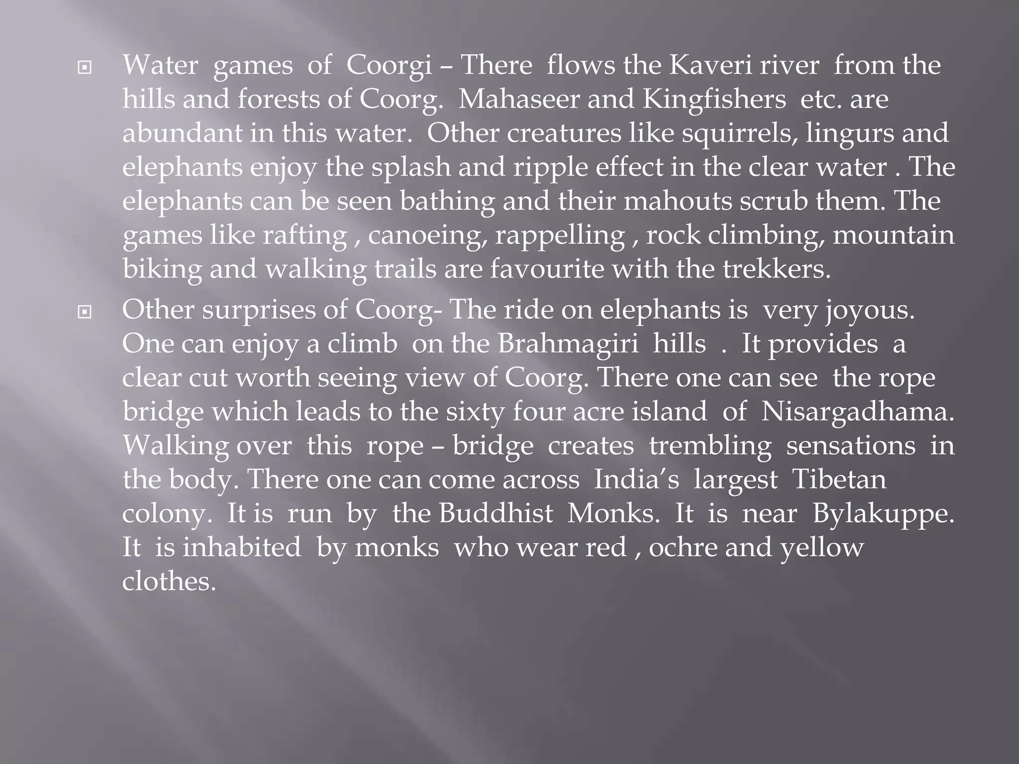 Coorg | PPTX