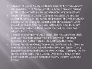 Coorg | PPTX