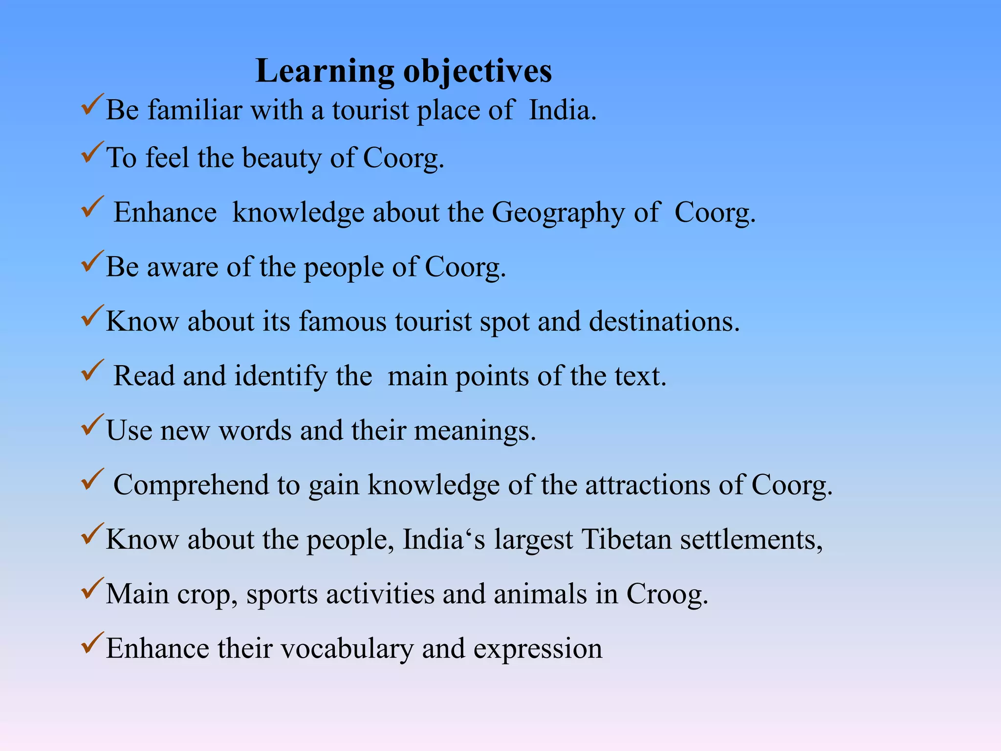 Coorg | PDF