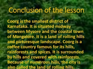 Coorg | PPTX